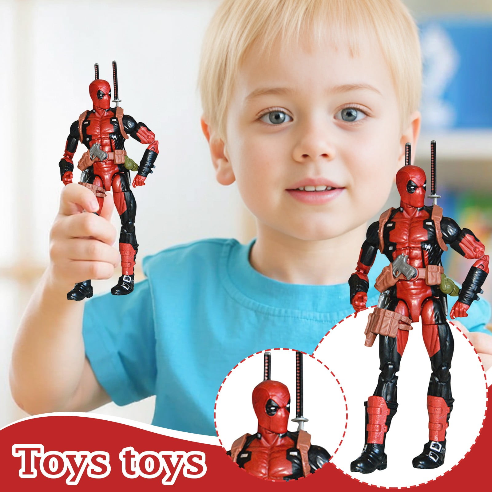 ZapZest Deadpool Action Figures, 6.7" Deadpool & Wolverine Movie ...