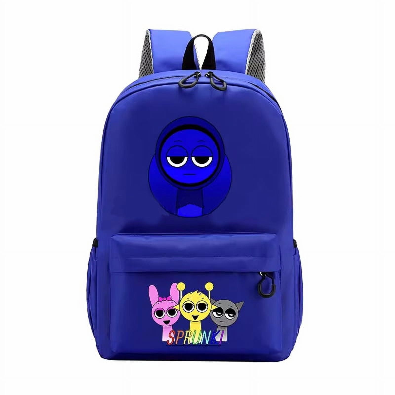 ZapZest Incredibox Sprunki Backpacks, 17" Jevin Sprunki Figures ...