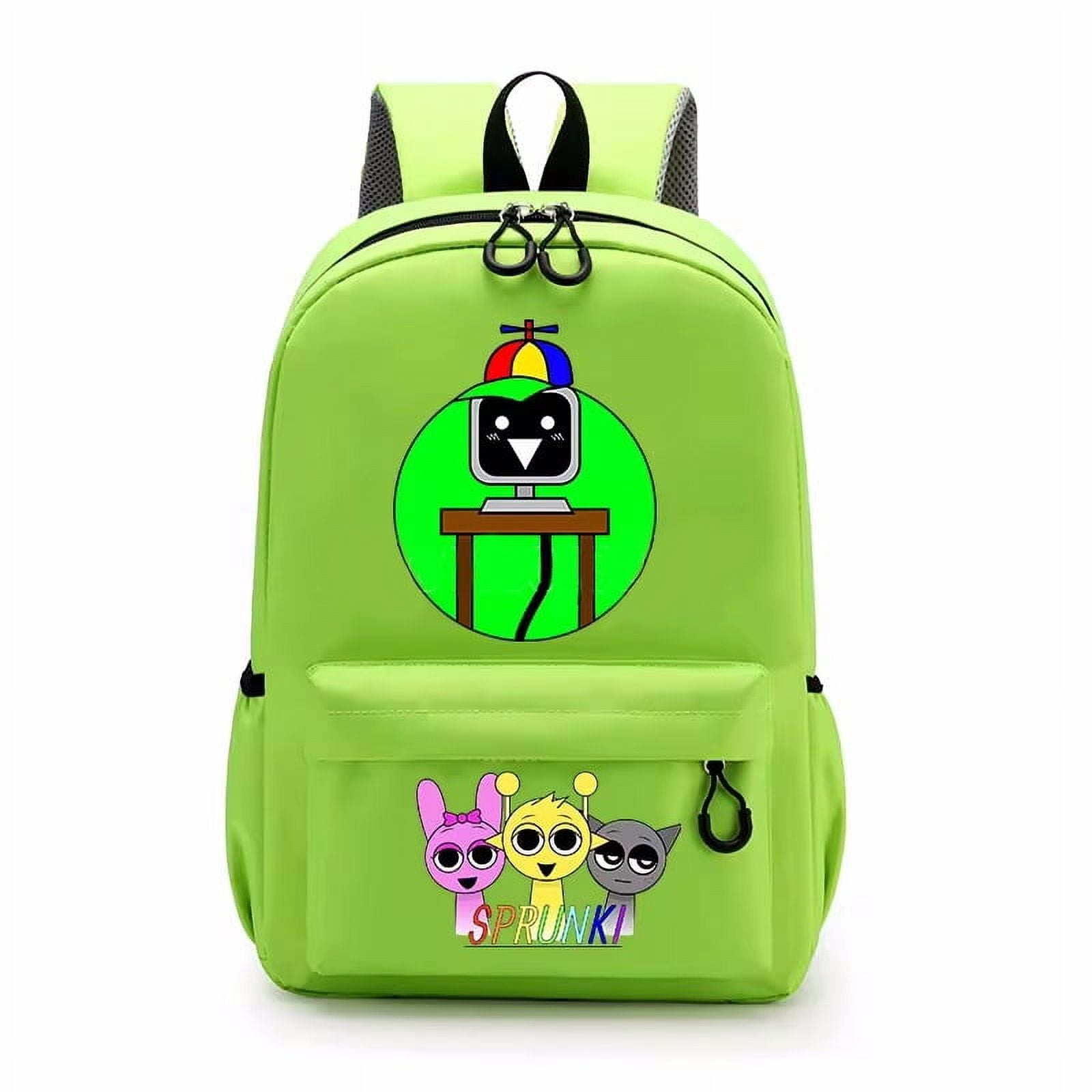 ZapZest Incredibox Sprunki Backpacks, 17" Mr. Fun Computer Sprunki ...