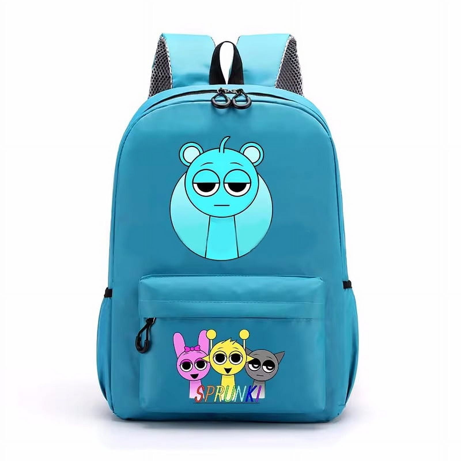ZapZest Incredibox Sprunki Backpacks, 17" Sky Sprunki Figures Backpacks ...