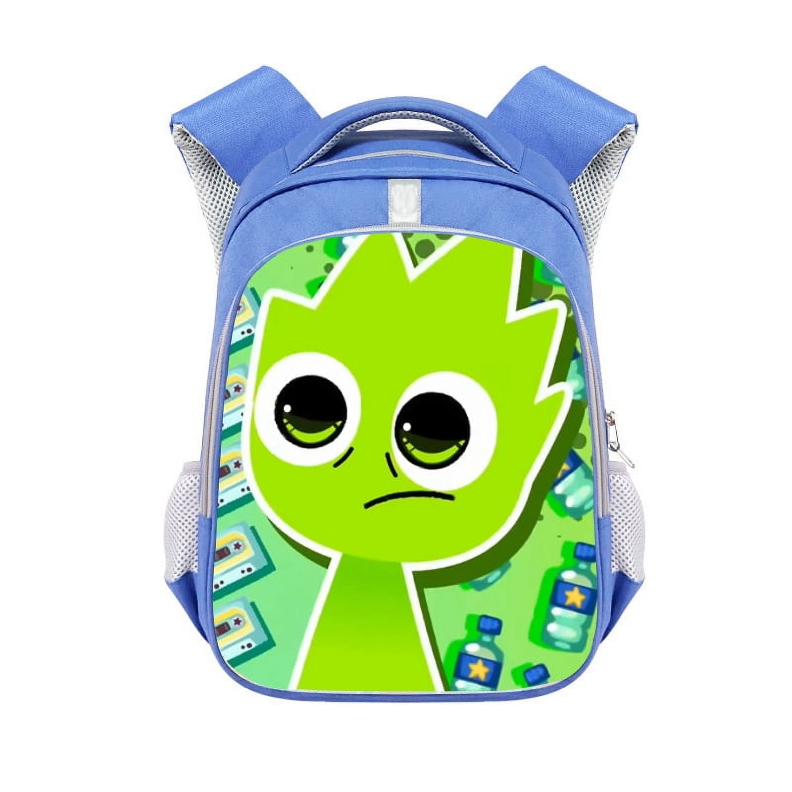 ZapZest Incredibox Sprunki Figures Backpacks, 14" Sprunky Blue School ...