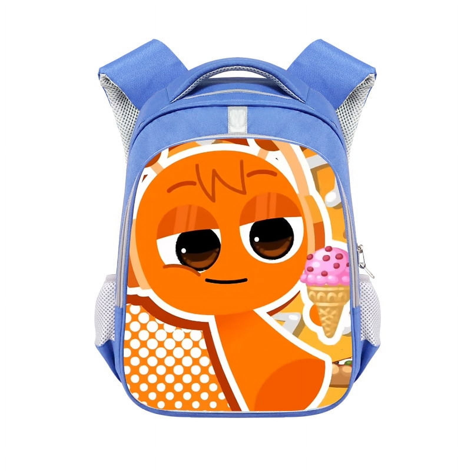 ZapZest Incredibox Sprunki Figures Backpacks, 14" Sprunky Blue School ...