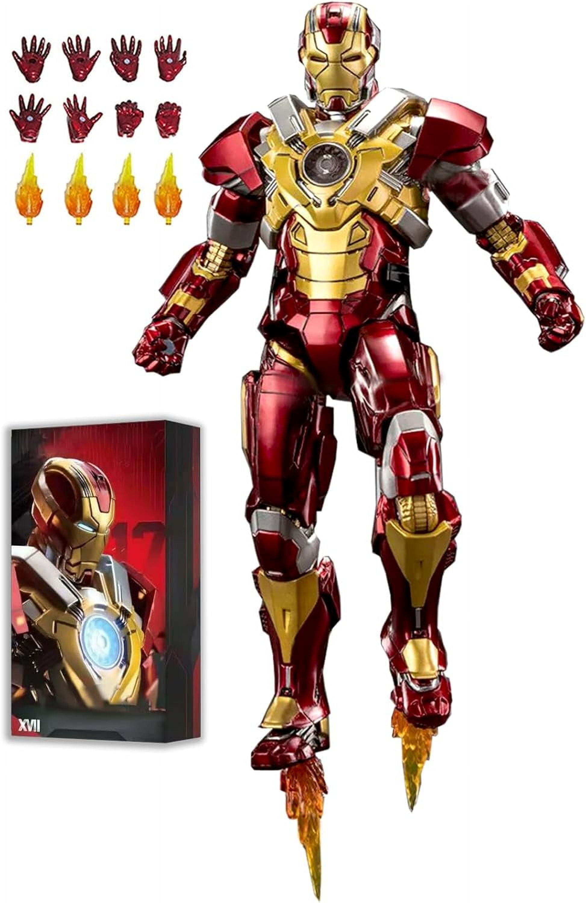 ZapZest Iron Hero Man 7" Action Figures Set, Deluxe Collectible MK17 ...