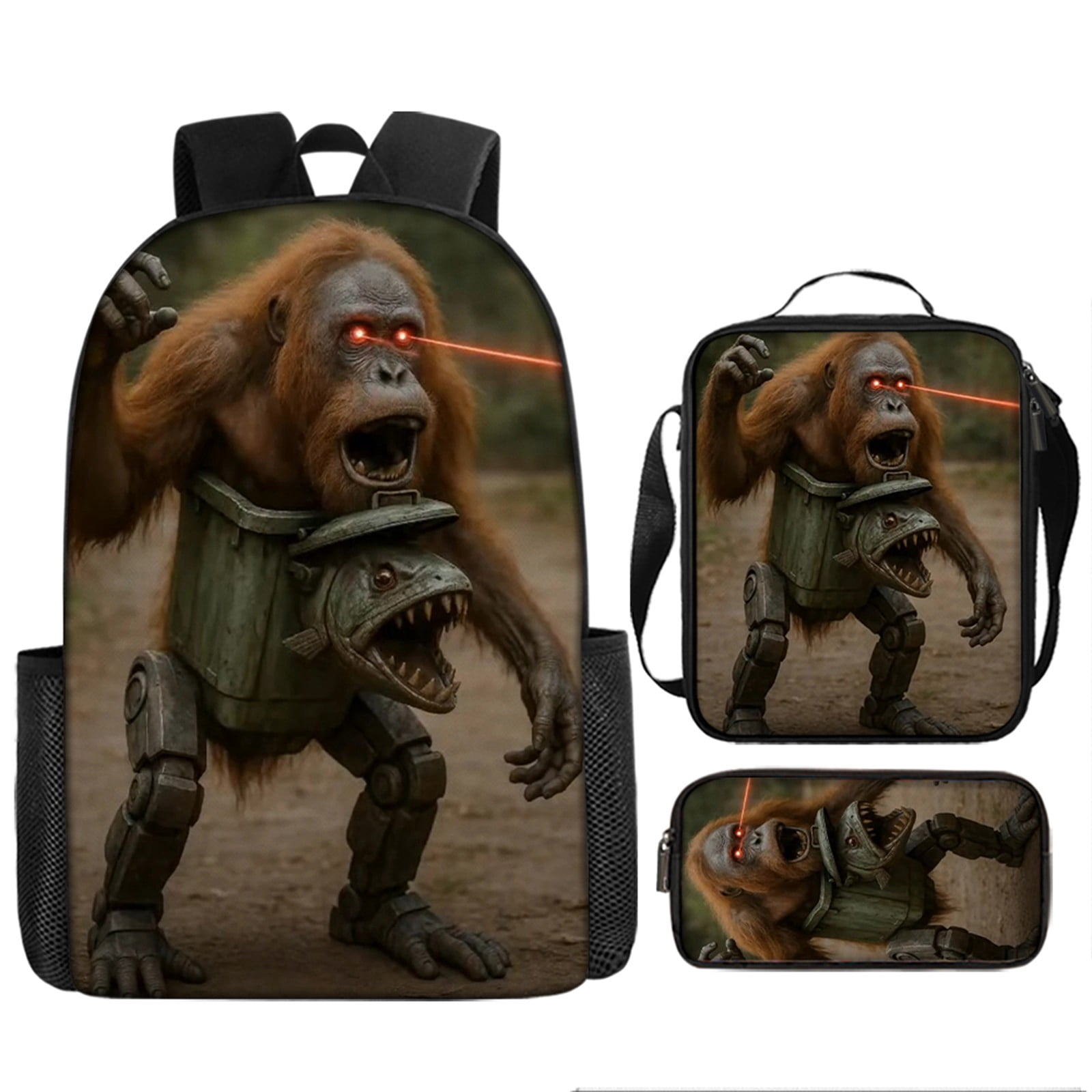 ZapZest Italian Brainrot Backpack 3Pcs, Tung Tung Tung Sahur AI Italian ...