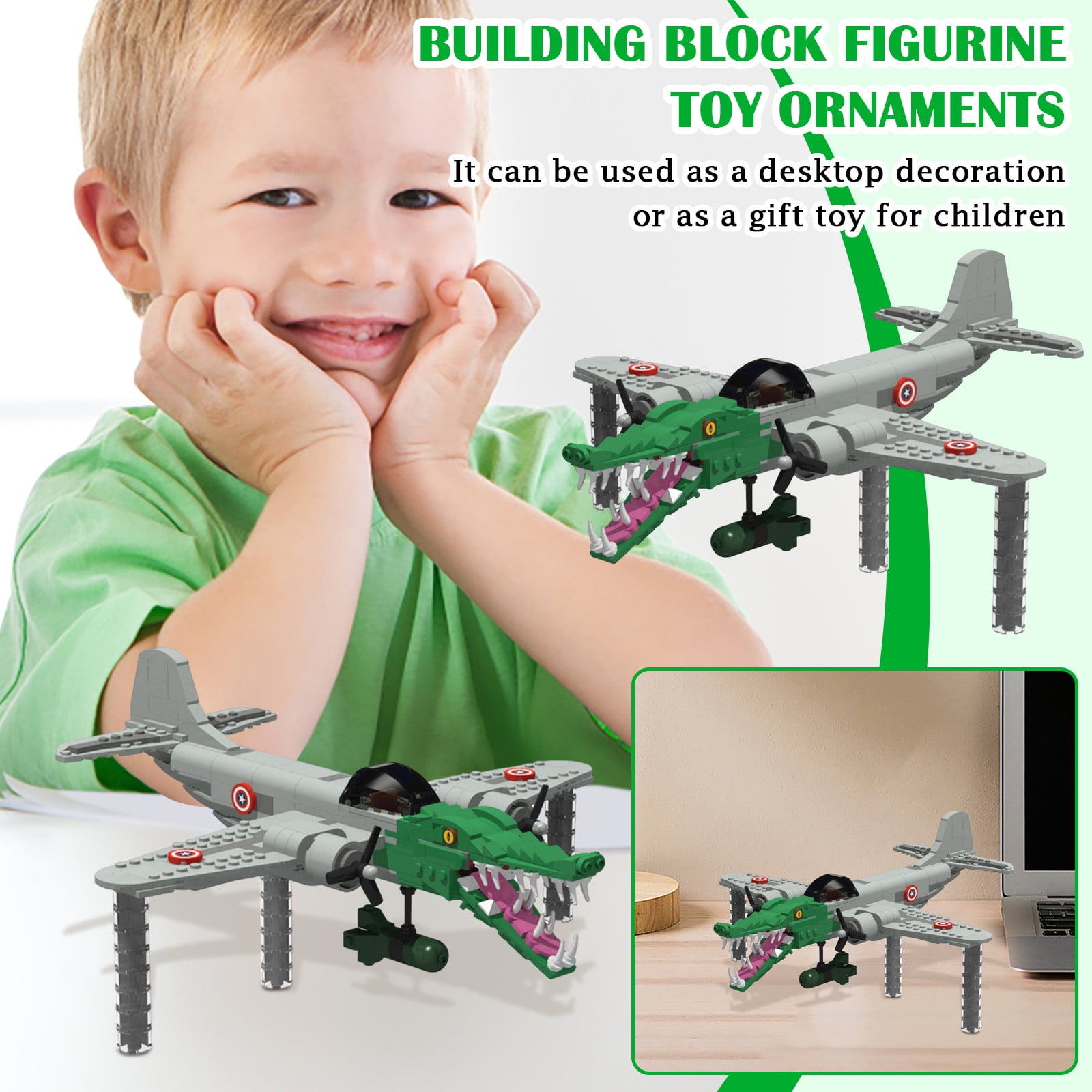 ZapZest Italian Brainrot Bombardiro Crocodilo Building Blocks, Novel AI ...