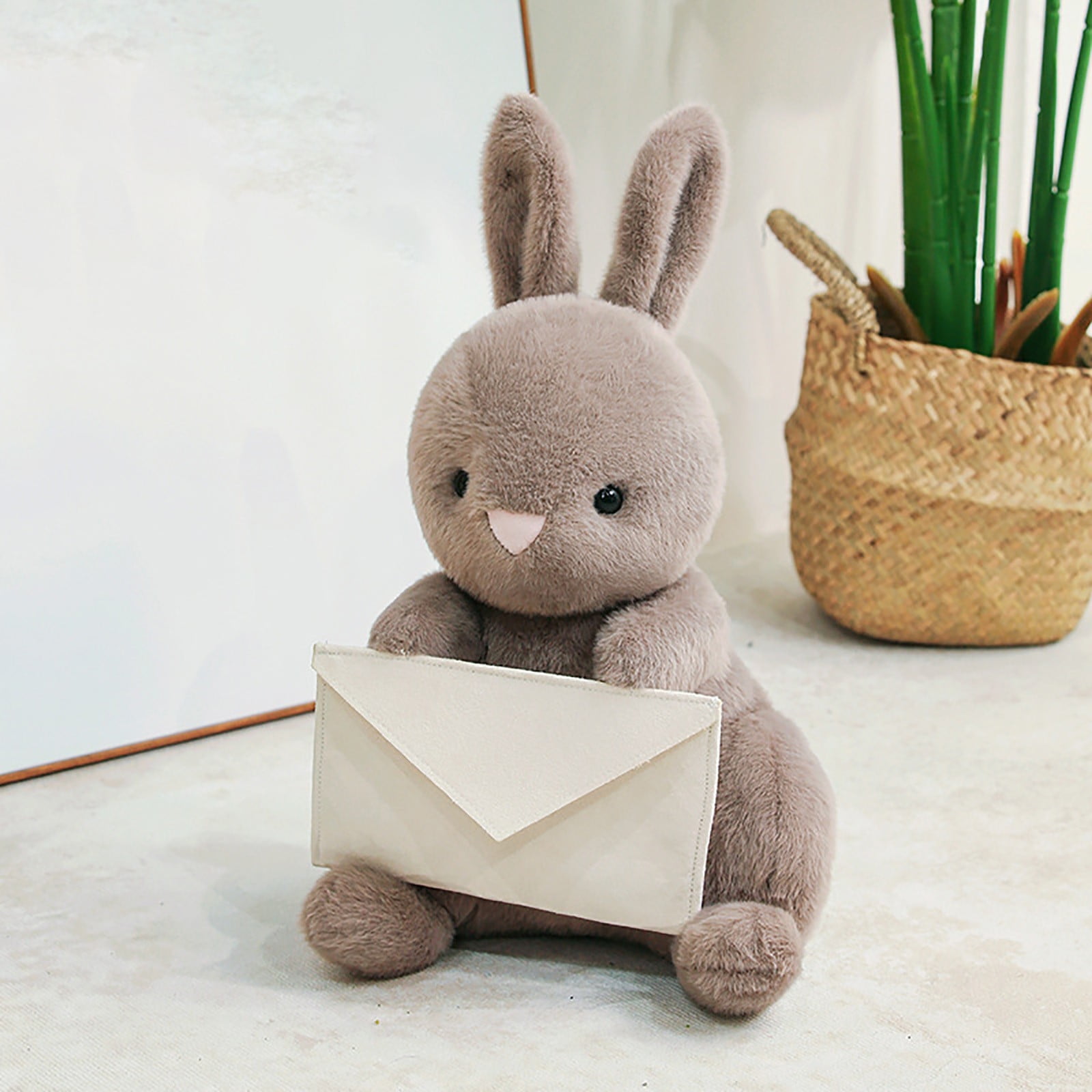 ZapZest 9" Messenger Bunny, Stuffed Animals Toys, Ultra Soft Fluffy ...