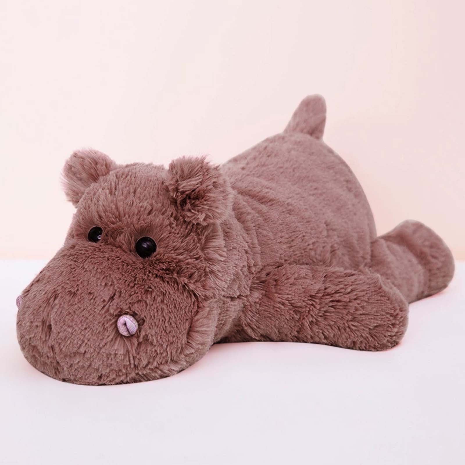 ZapZest Hippo Stuffed Animals, 13.8" Stuffed Plush Toys, Soft & Fluffy ...