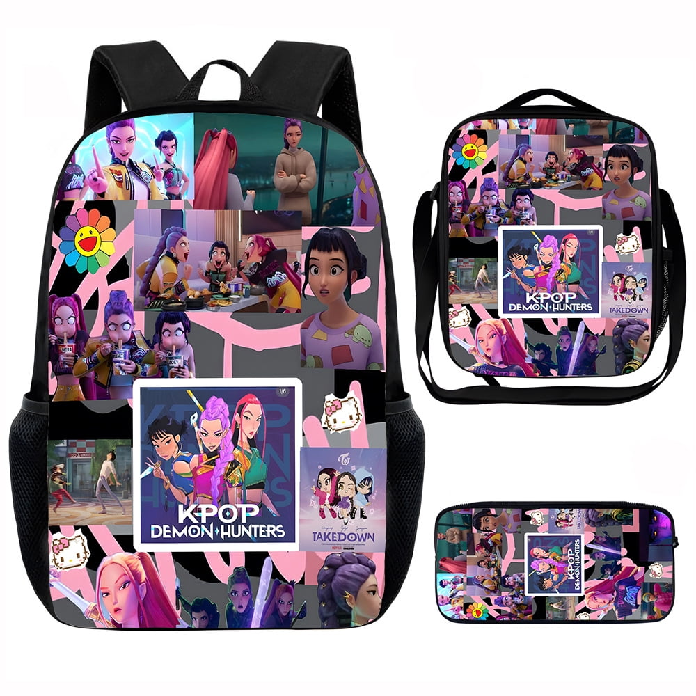 ZapZest KPop Demon Hunters Backpack, Movie Style School Bags, Ergonomic ...