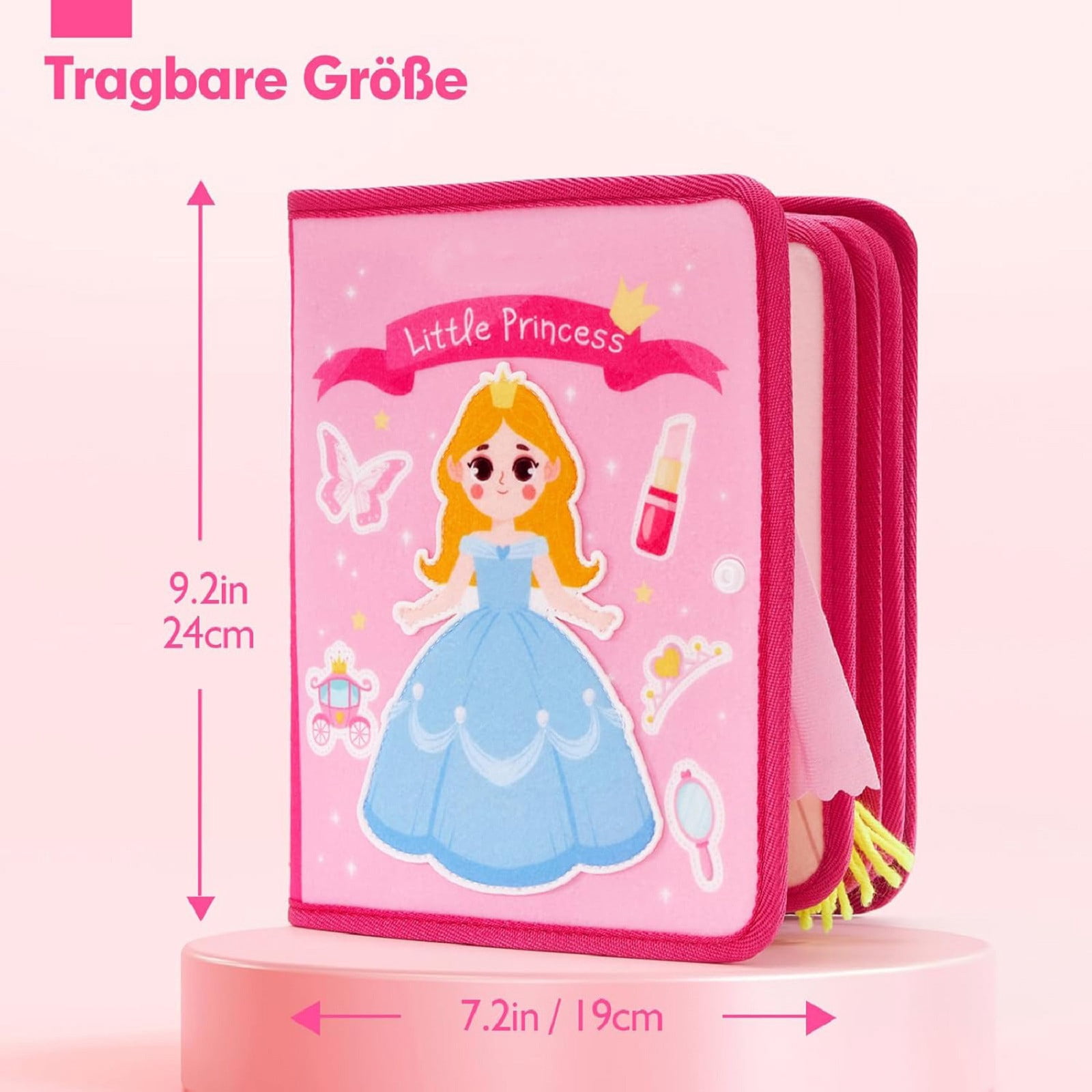 ZapZest Little Princess Montessori Busy Board Books, Playful Princess ...