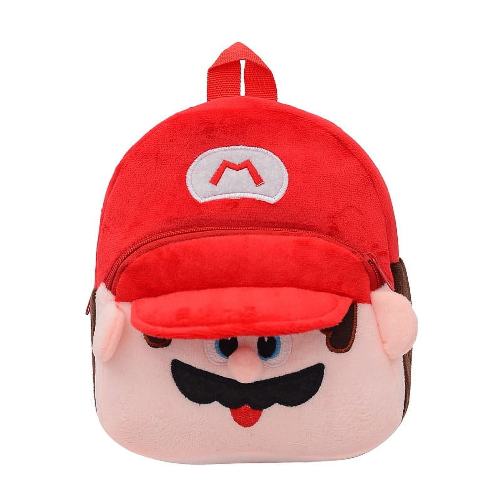 ZapZest Mario Plush Backpack, 9.8" Mario Early Education Small ...