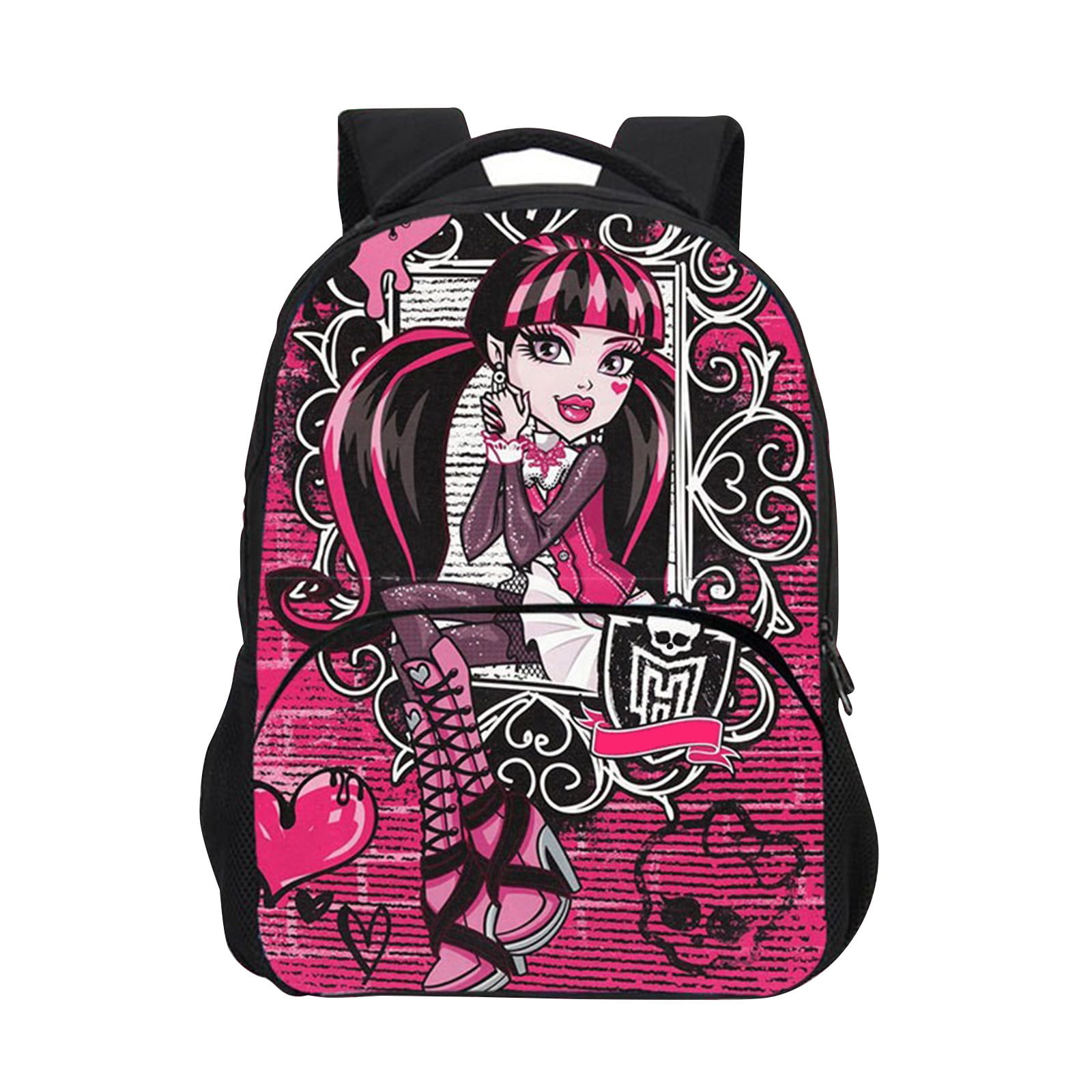 ZapZest Monster High Backpack, Monster High Cartoon Shoulders School ...