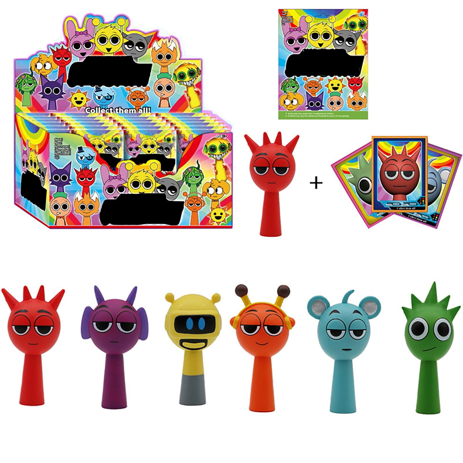 ZapZest Sprunki Collectible Toys Blind Bags 24Pcs Set, Sprunki Toys ...