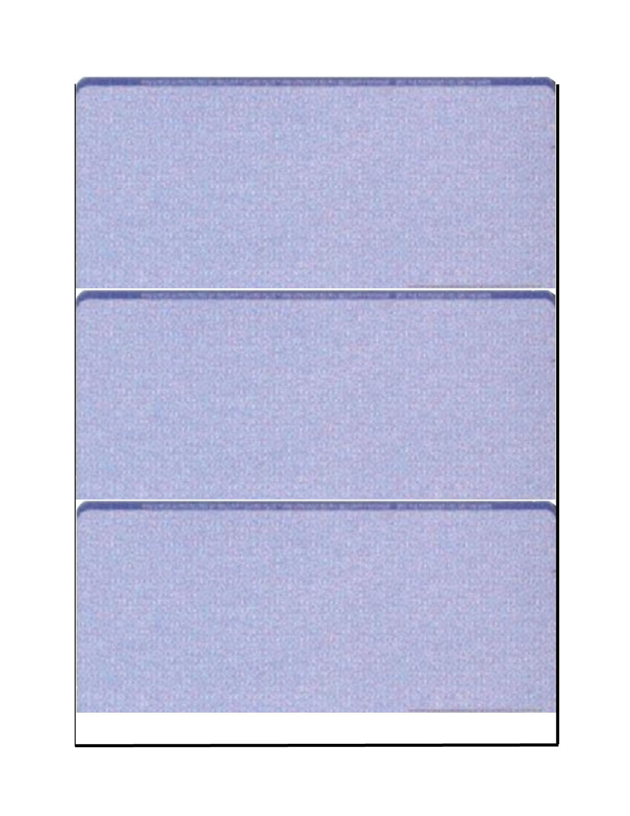 Zapco High-Security Check Paper, Blue w Complex Background Pattern, 8-1 ...