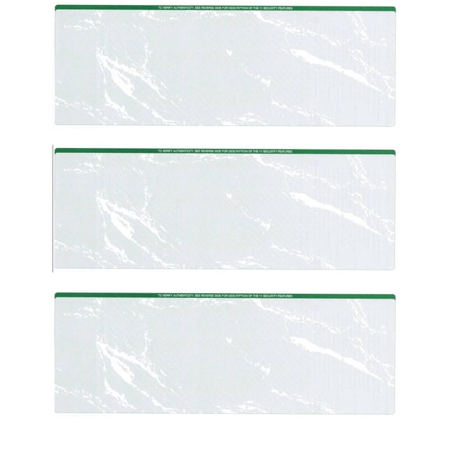 Zapco Security Check Paper, 24lb w Green Marble Pattern, 8-1/2" x 11 ...