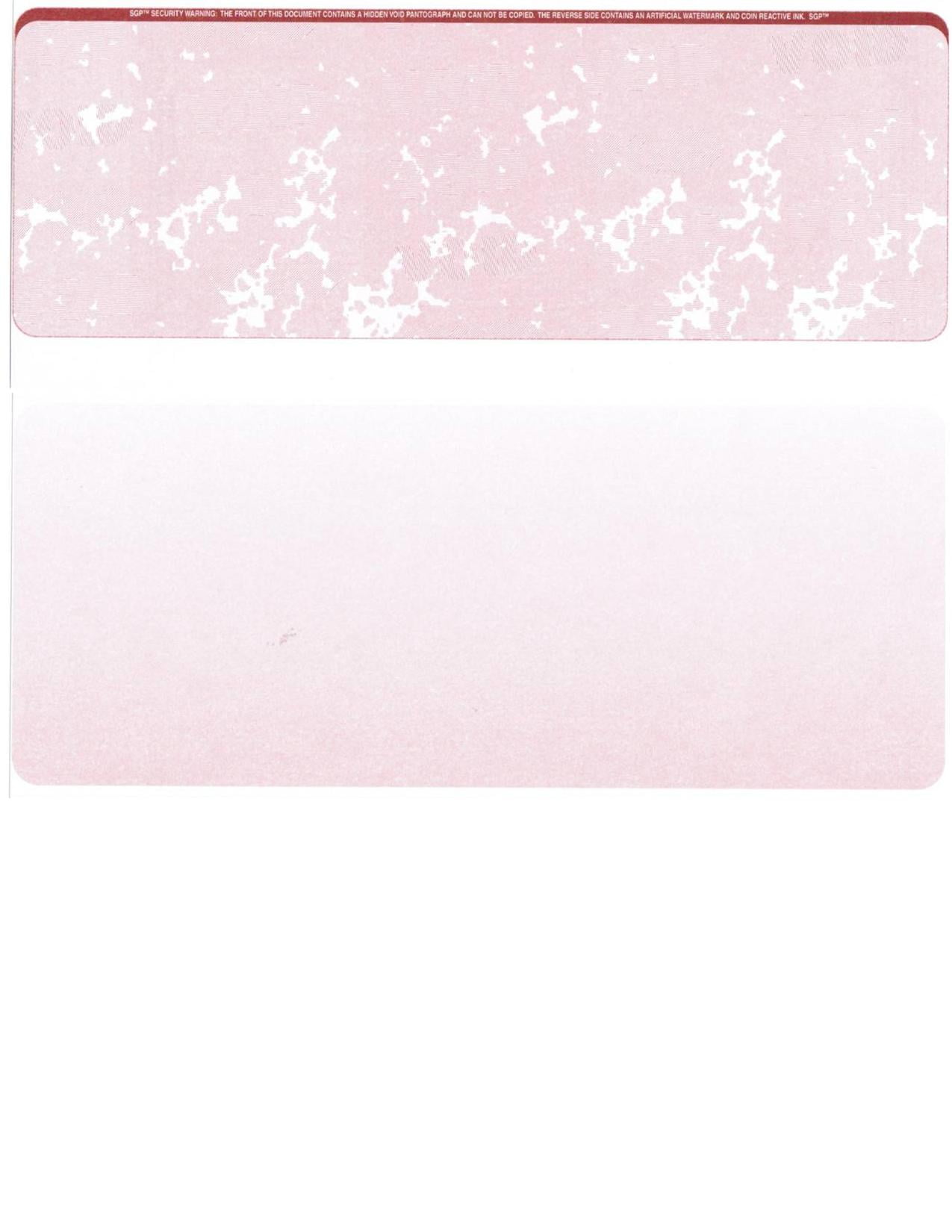 Zapco Security Check Paper, 24lb w Red Marble Pattern, 8-1/2" x 11 ...