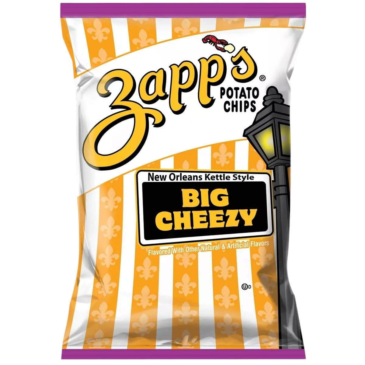 Zapp's Big Cheezy New YYF14 Orleans Kettle Style Potato Chips, 8oz ...