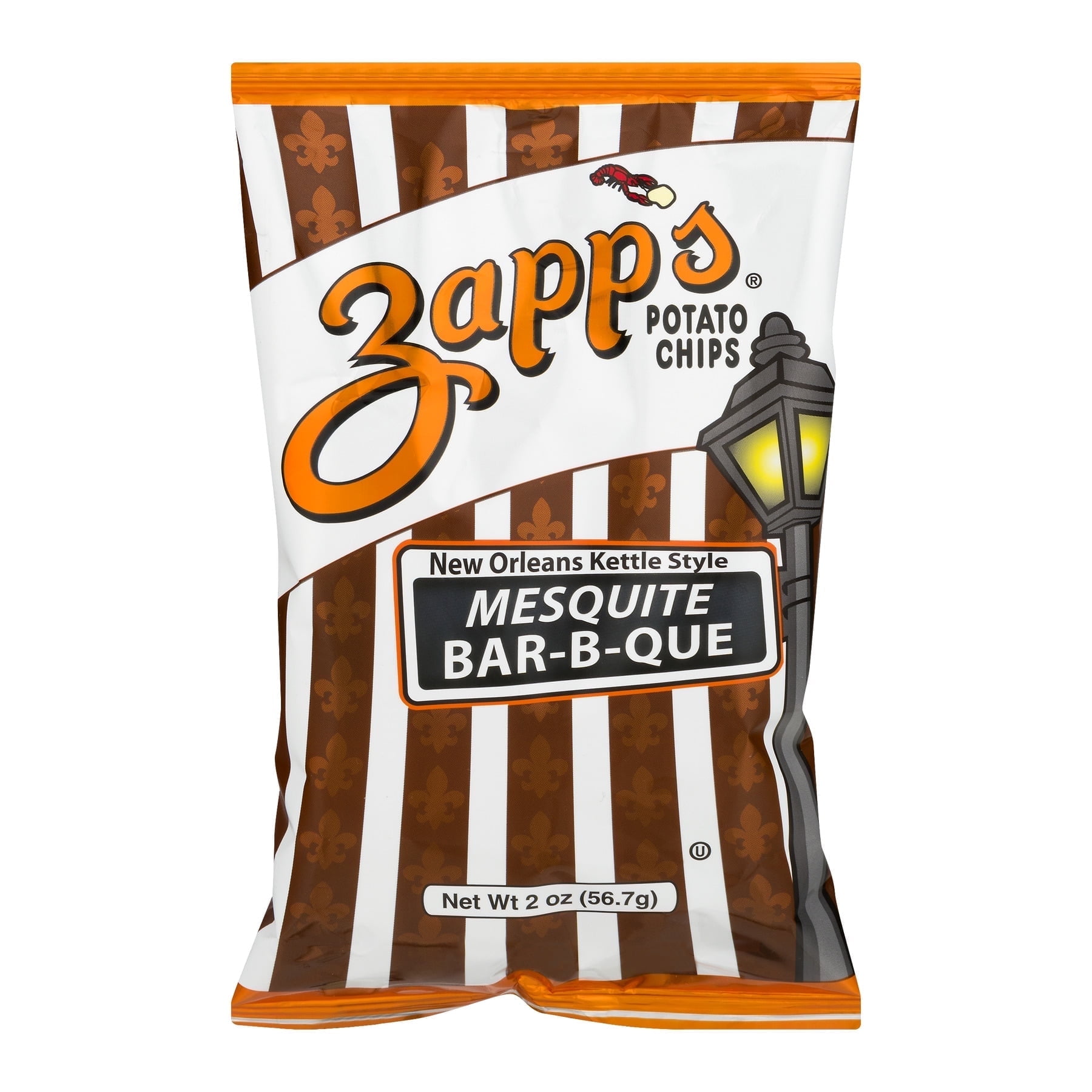 Zapp's Kettle Potato Chips, Mesquite Barbeque, 2 oz. 25 count case ...