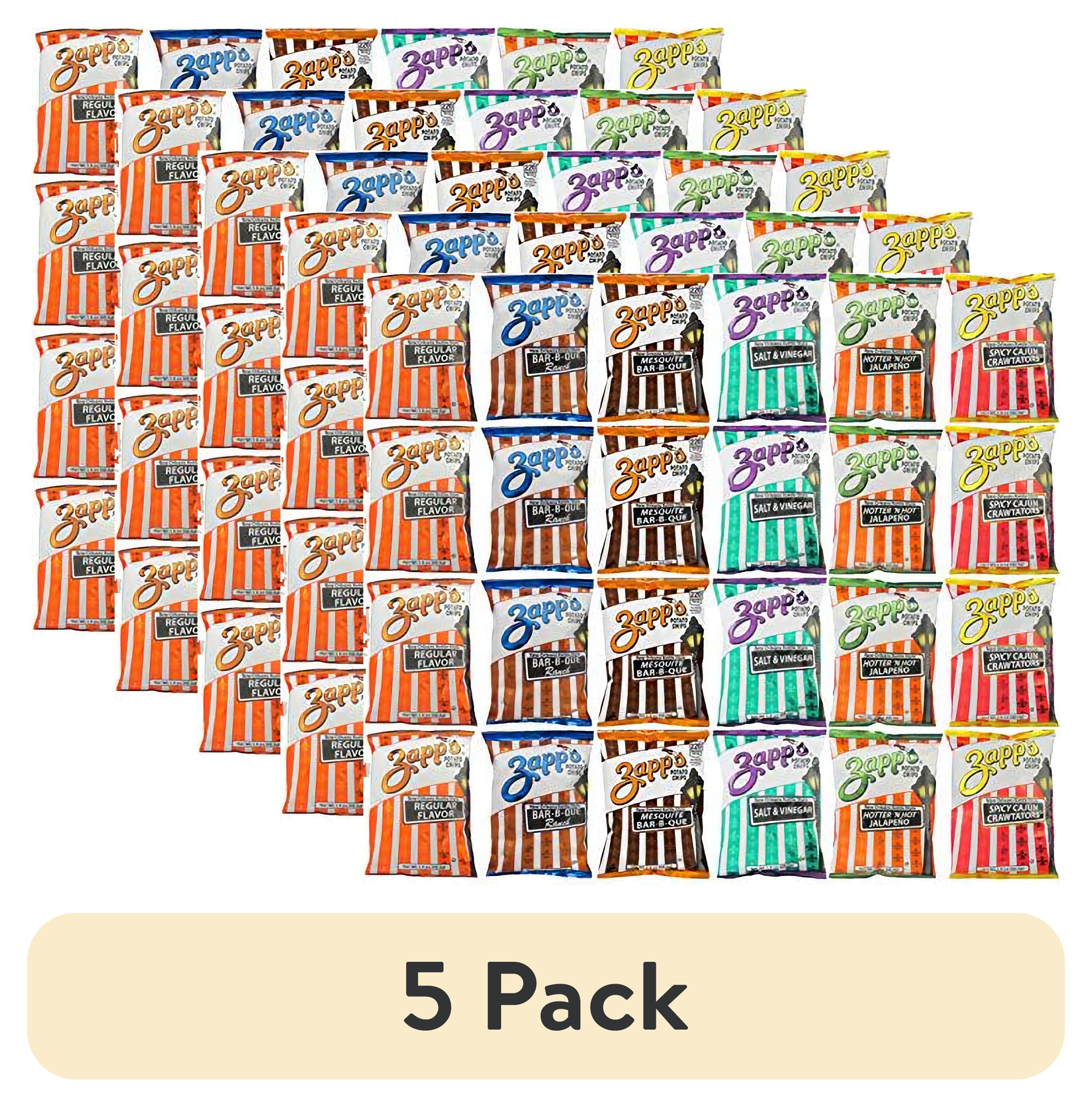 (5 pack) Zapp's Potato Chips Super Variety Pack, 1.5oz | Pack of 24 ...