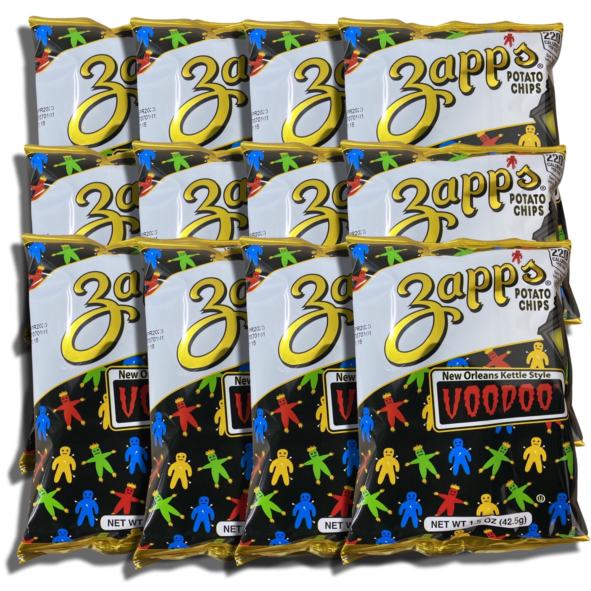 Zapp's Potato Chips VooDoo Flavor, New Orleans Kettle Style, 1.5 oz ...