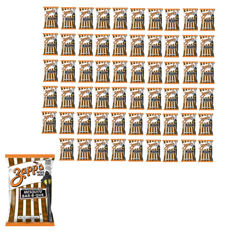 Zapp's Potato Chips Zapps Mesquite Bbq Chips, 1.5 oz - Case of 60 ...