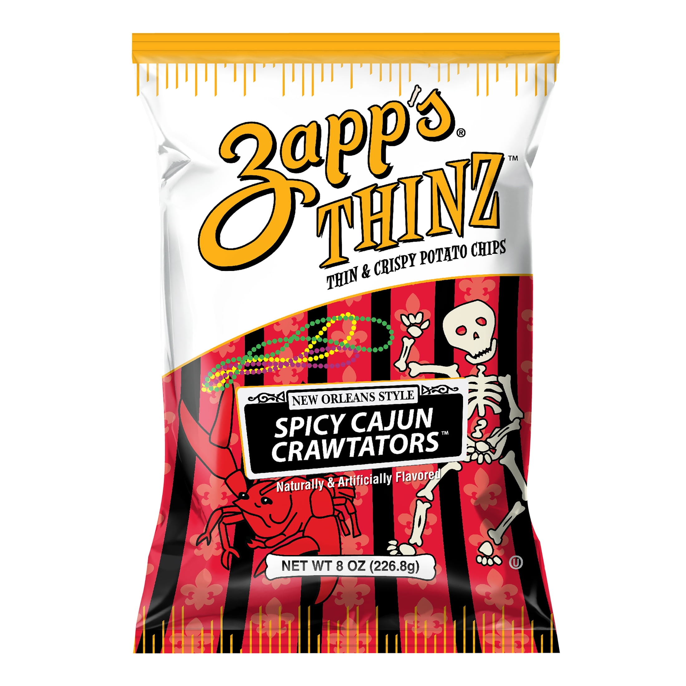 Zapp's Spicy Cajun Crawtators Thinz New Orleans Style Thin & Crispy ...