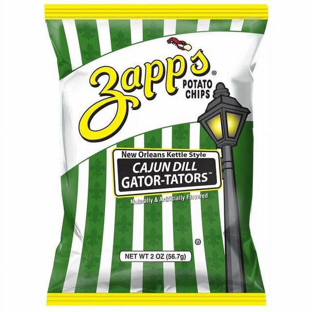 Zapps New Orleans Kettle-Style Cooked Creole Potato Chips, Cajun Dill ...