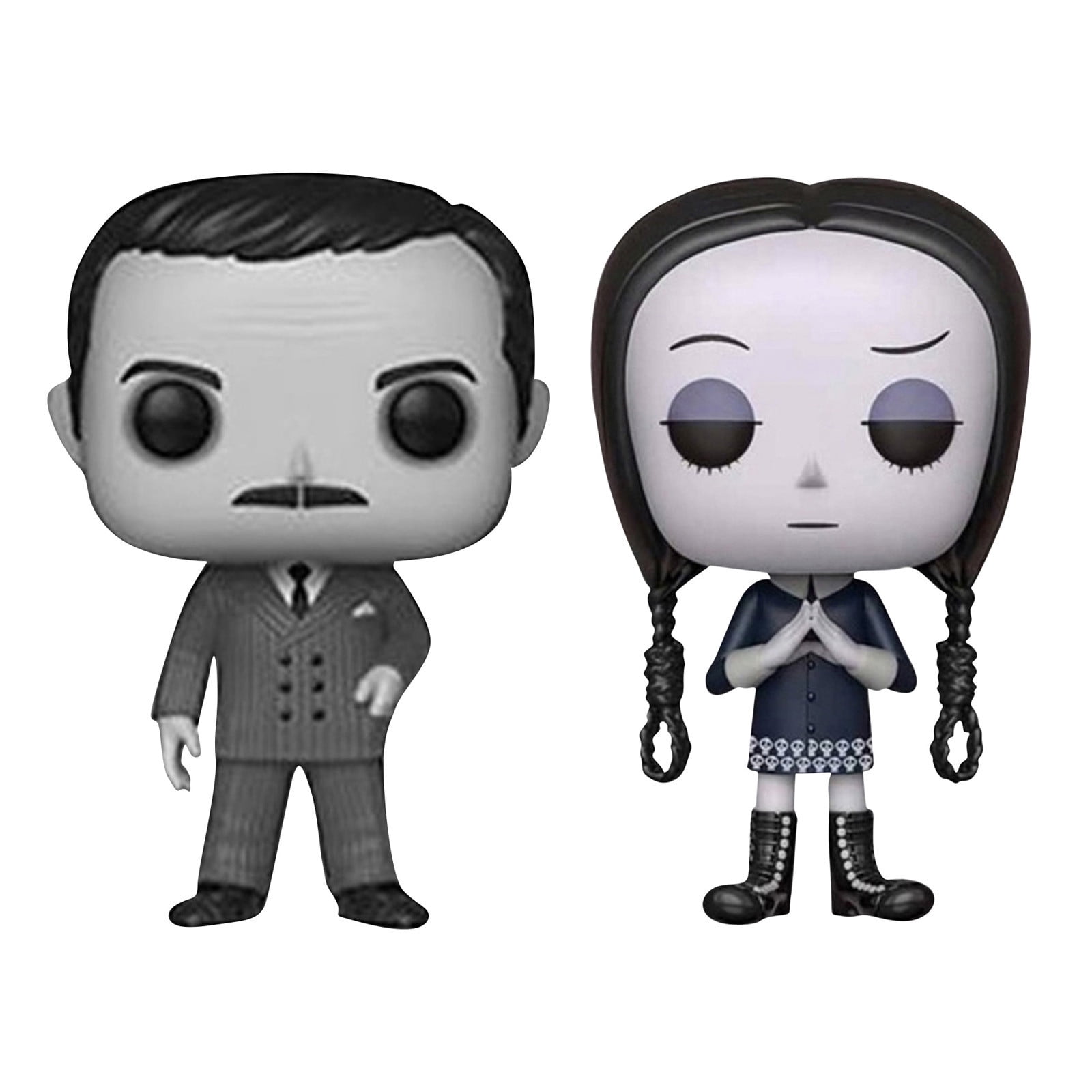 Zapzest 2Pcs Wednesday Addams Dolls, 4" Gomez Addams & Wednesday Addams ...