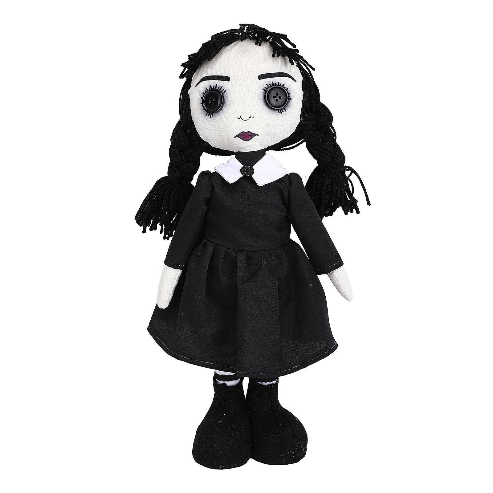 Zapzest Wednesday Addams Dolls, 18" Gothic Revenge Voodoo Creepy Plush ...