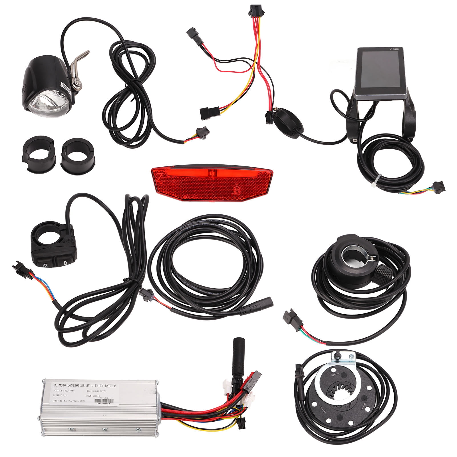 Zaqw Brushless Motor Speed Controller Kit,Electric Bike Controller Kit ...