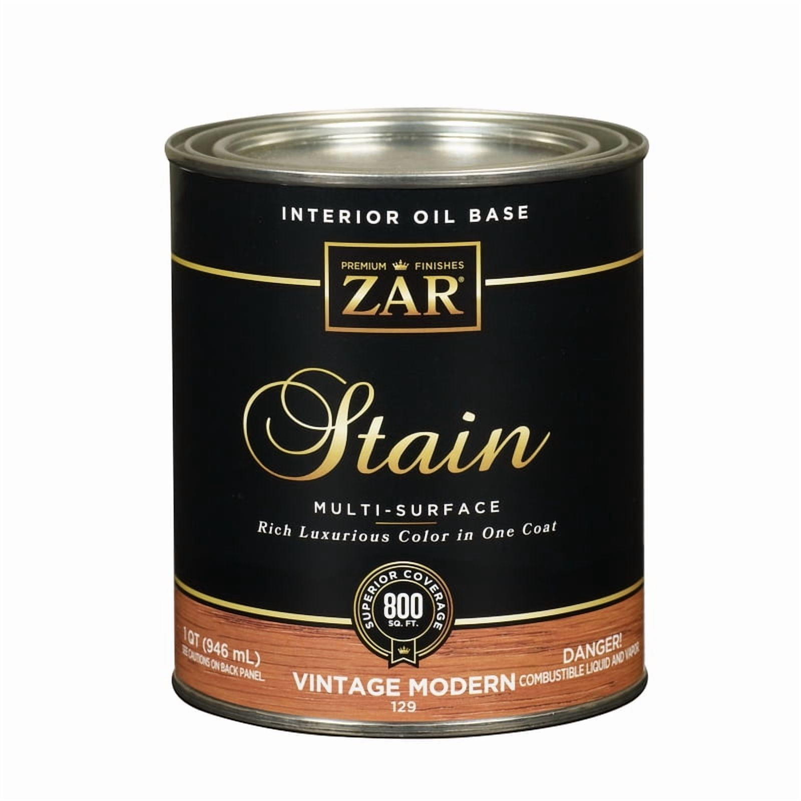 qt UGL 12912 Vintage Modern Zar Interior Oil-Based Wood Stain - Walmart.com