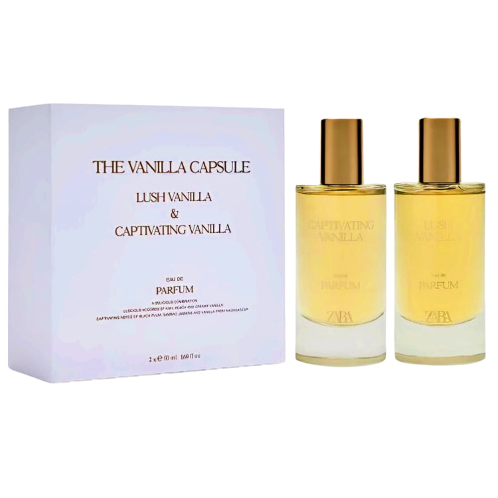 Zara Captivating Vanilla and Lush Vanilla Eau de Parfum Set for Women ...