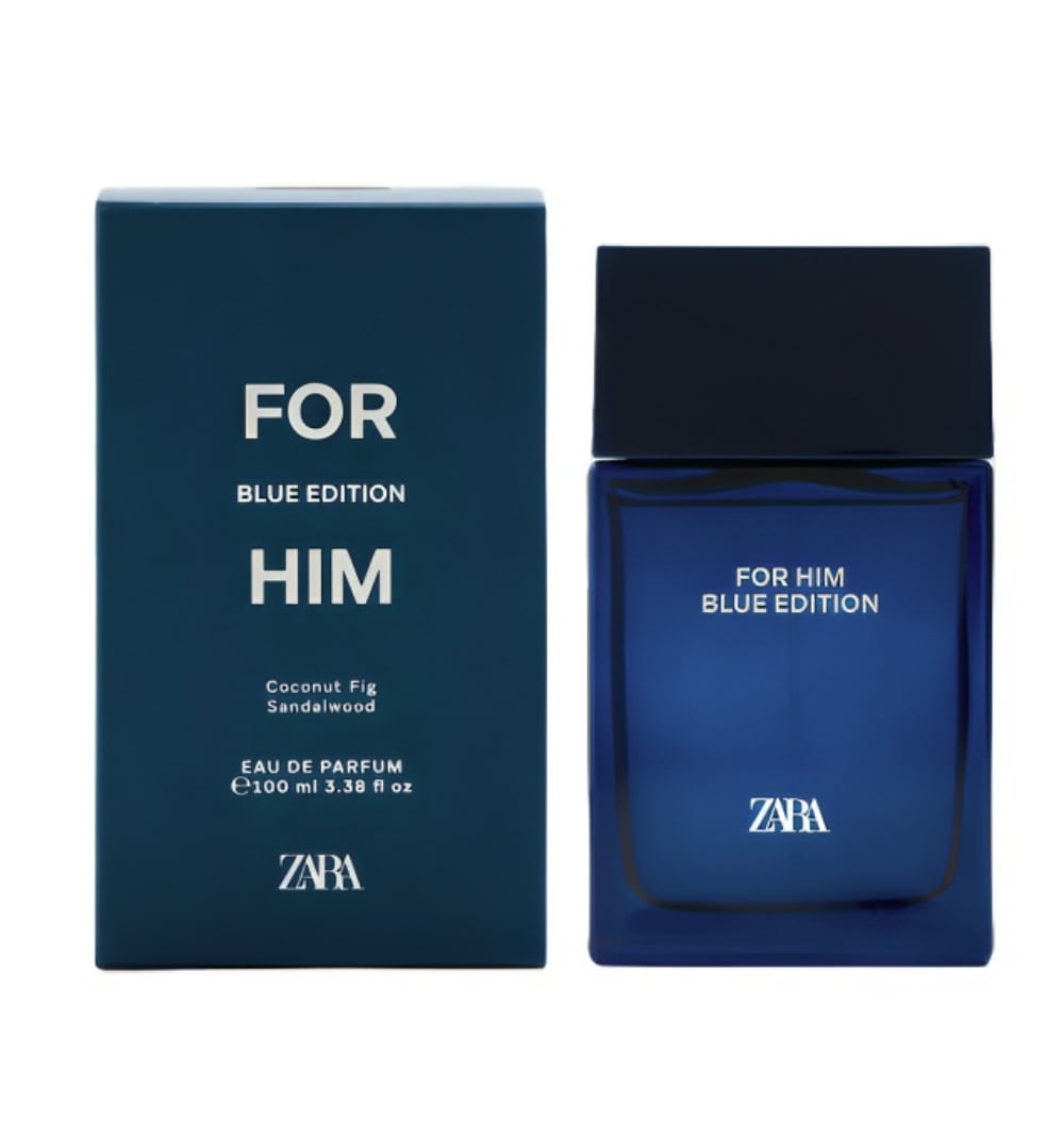 Zara For Him Blue Edition Cologne for Men EDT Eau De Toilette 100 ML (3 ...