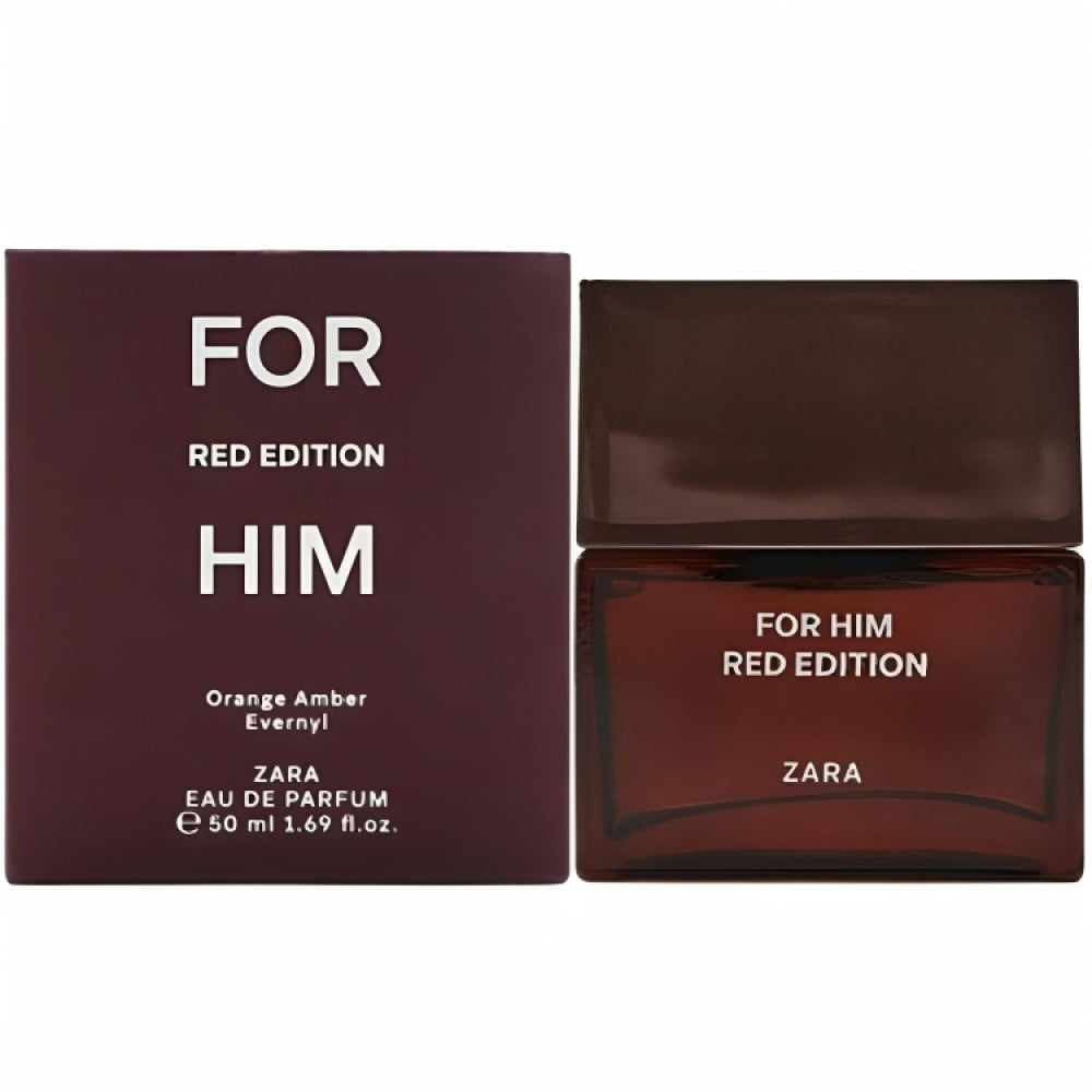 Zara For Him Red Edition Cologne for Men EDT Eau De Toilette 50 ML (1. ...