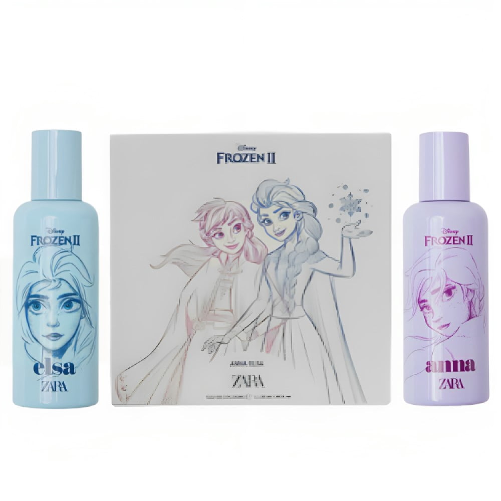 ZARA Kids Disney Frozen II Elsa and Anna Perfume Set, Orange, Rose ...