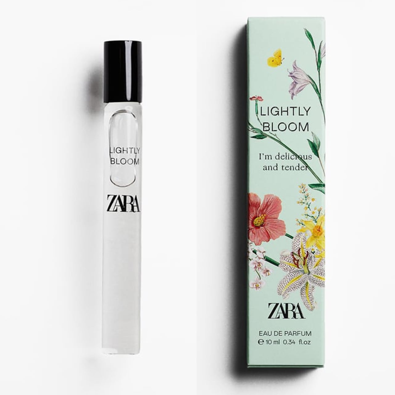 Zara Lightly Bloom Perfume for Women EDP Eau De Parfum Roller Ball 10 ...