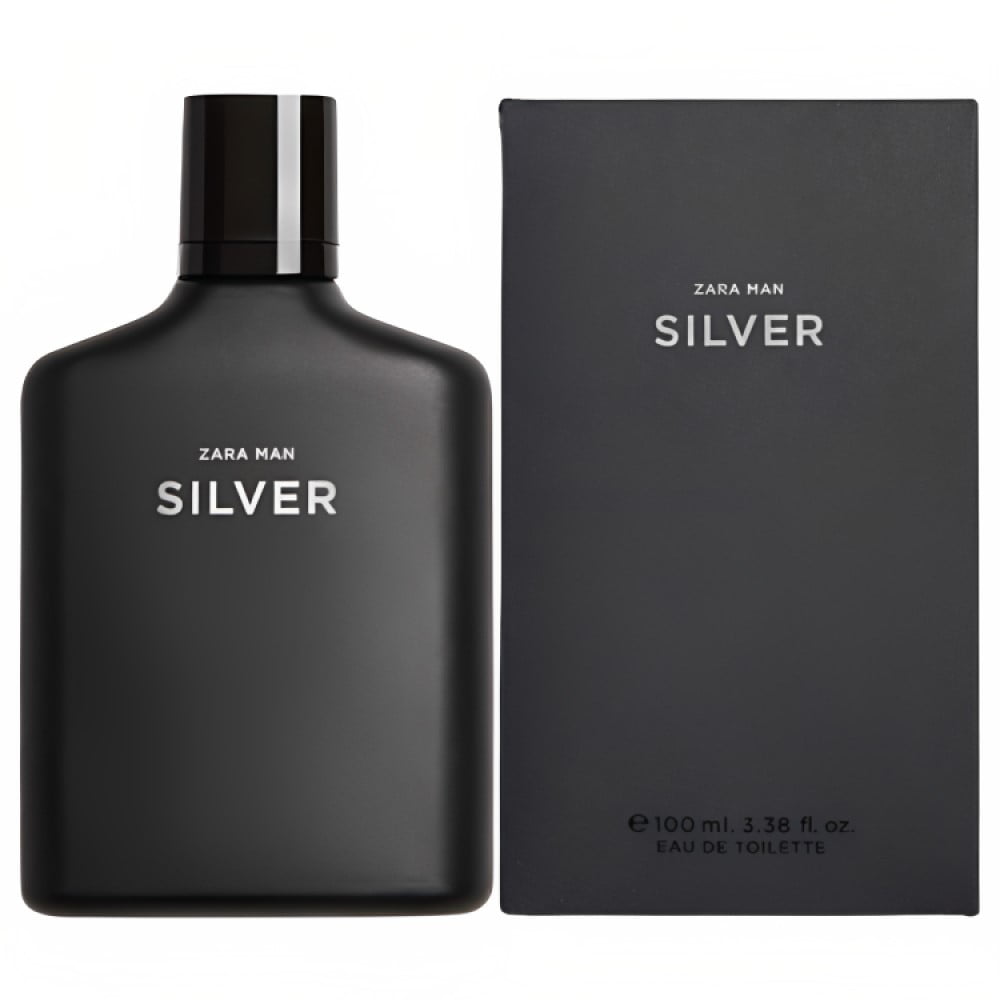 Zara Man Silver Cologne for Men EDT Eau De Toilette 100 ML (3.4 FL OZ ...