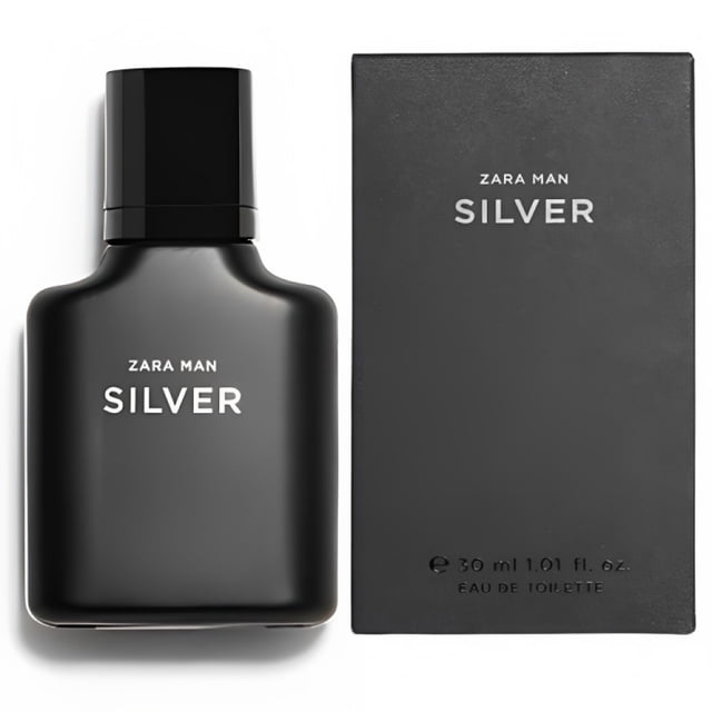 Zara Man Silver Cologne for Men EDT Eau De Toilette 30 ML (1.02 FL OZ ...