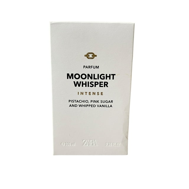 Zara Moonlight Whisper Intense Parfum 100ml 3.38 fl oz Pistachio, Cardamom, & Pink Sugar ...