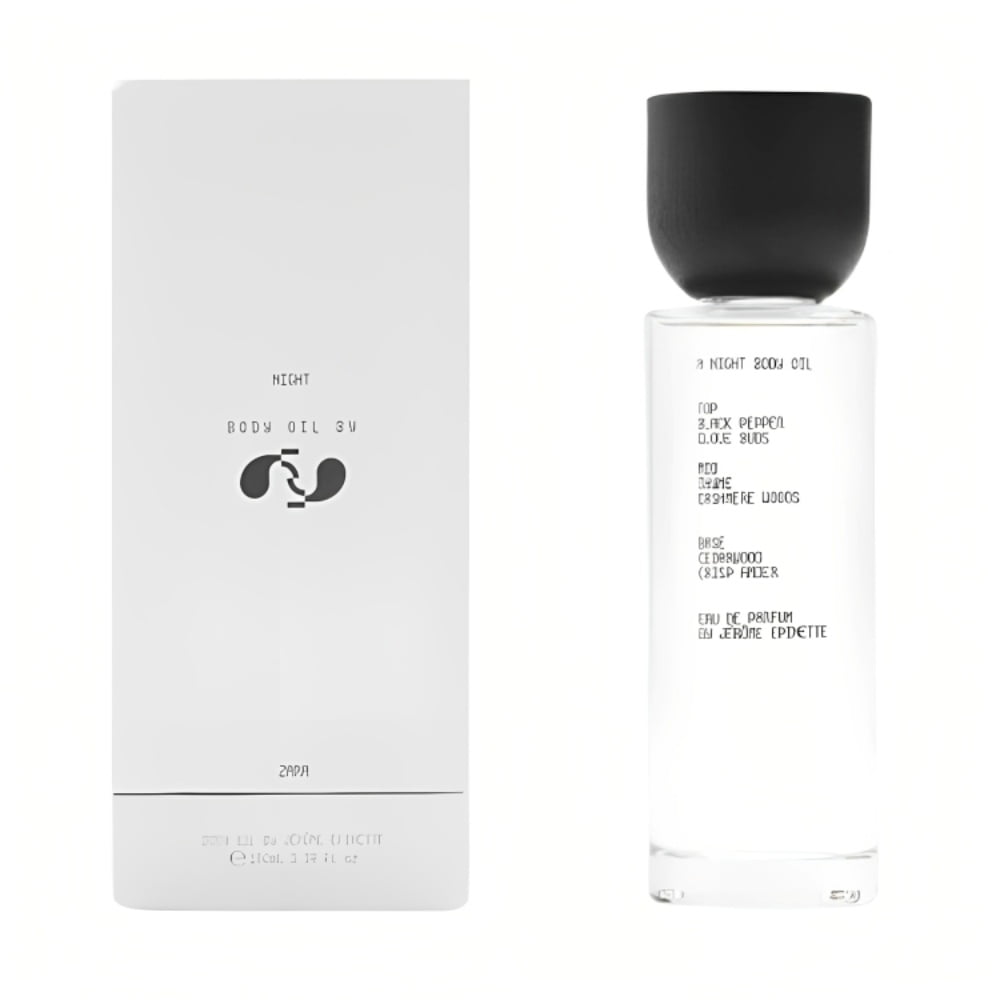 Zara A Night Fragrance Perfume Body Oil for Men Warm Scented with Black ...
