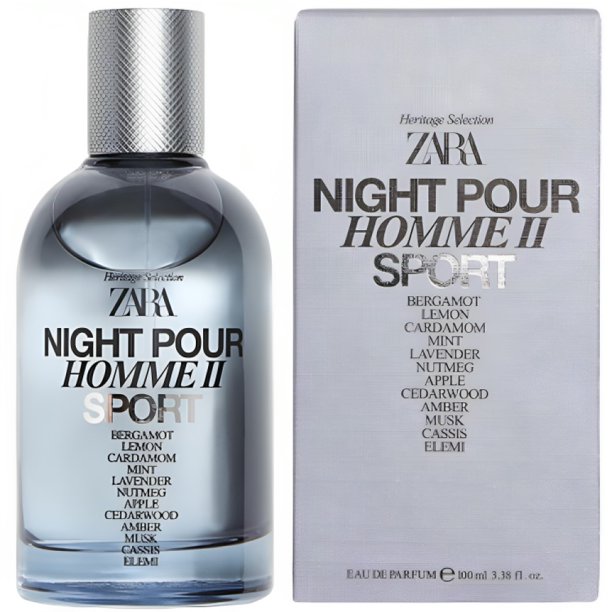 Zara Night Pour Homme II Sport Cologne for Men EDP Eau De Parfum 100 ML ...