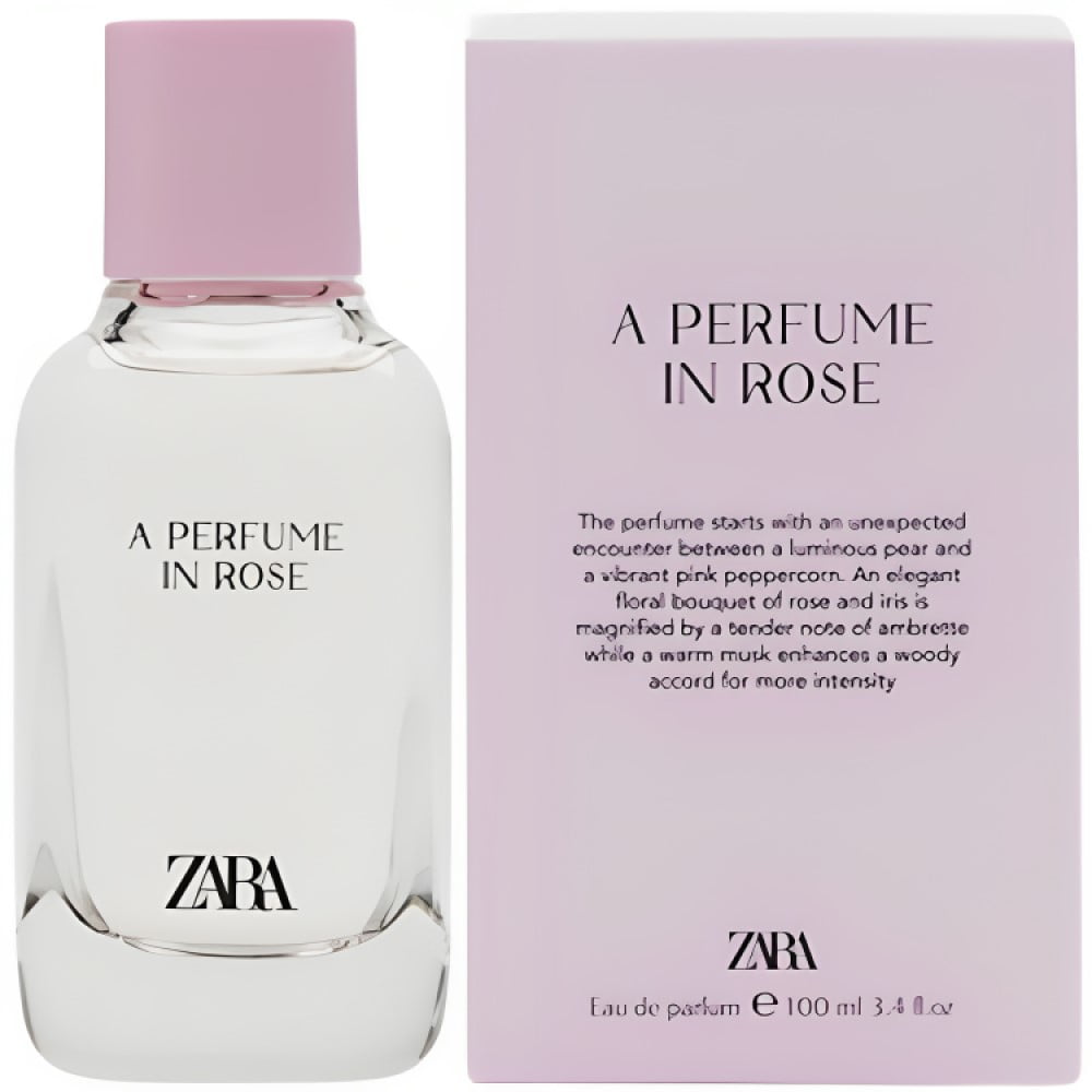 ZARA Perfume In Rose, Eau De Parfum for Women, 100 ML, Floral with Pear ...