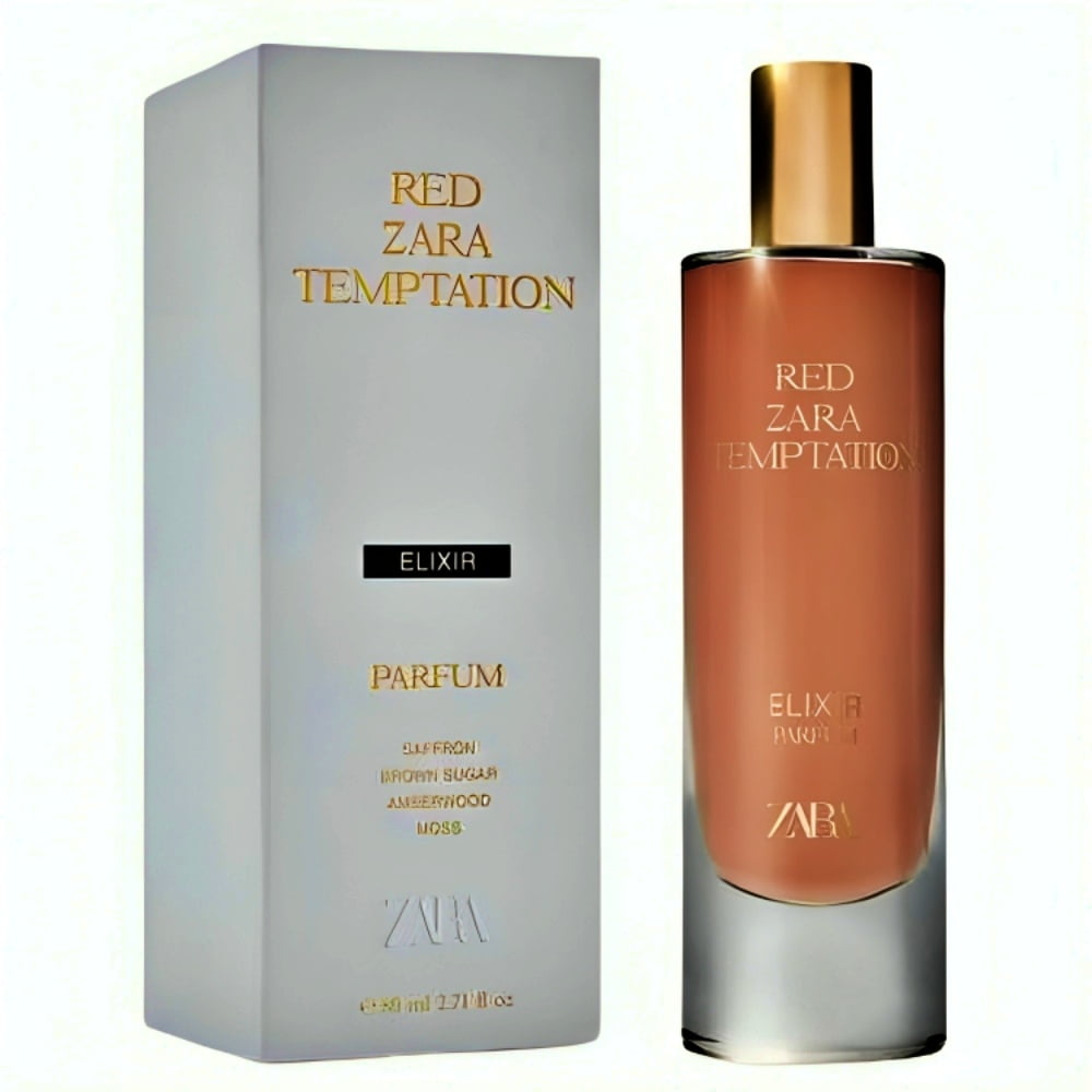 Zara Red Temptation Elixir Perfume for Women Eau de Parfum Spray Elegant and Long-Lasting Scent ...