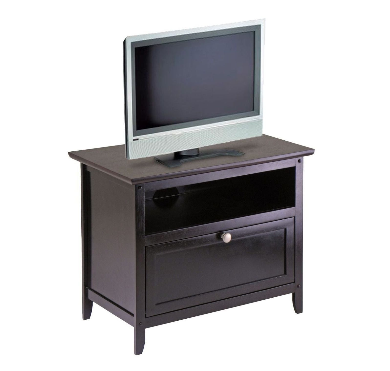 Zara TV Stand for TVs up to 32", Contemporary Espresso Entertainment ...
