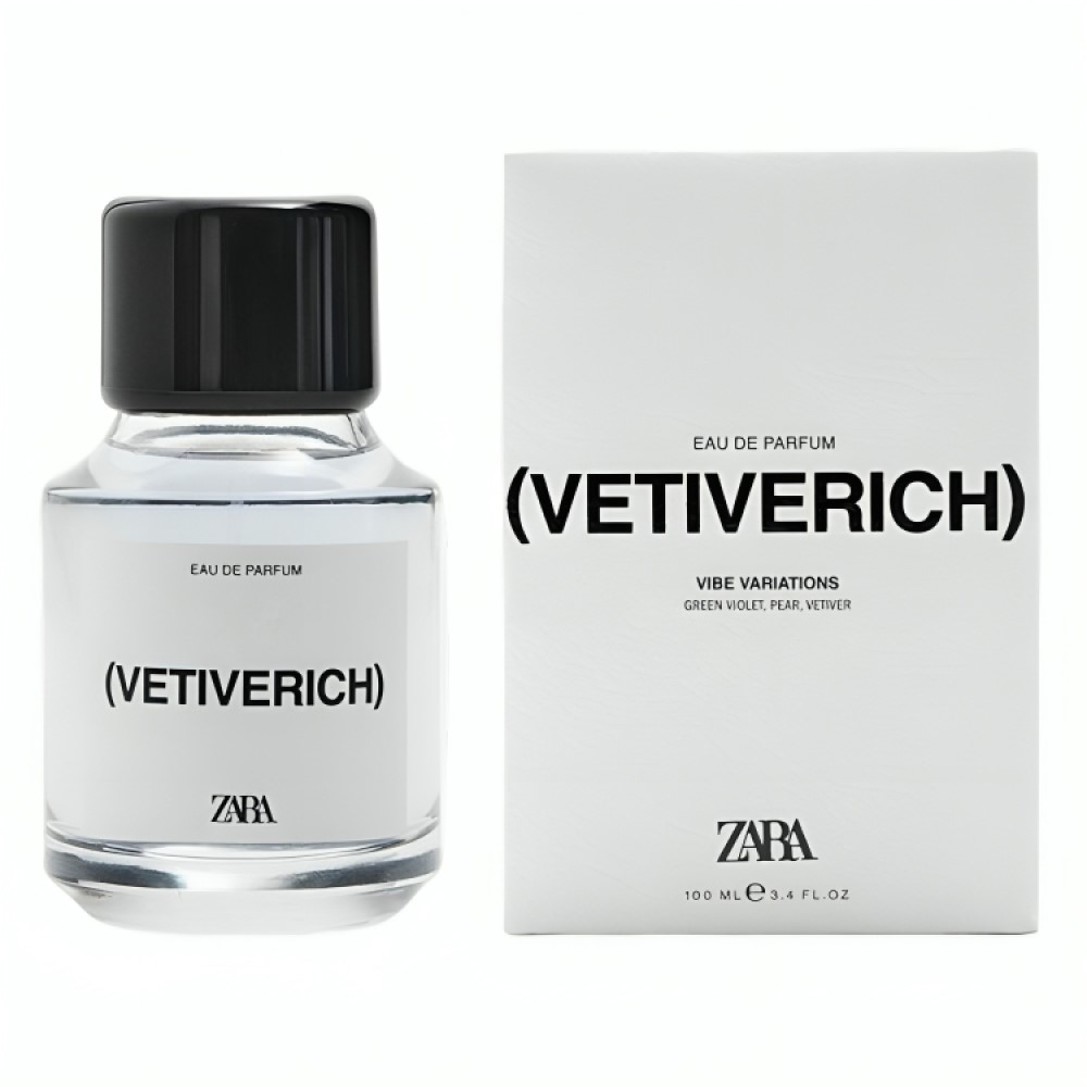 Zara (Vetiverich) Cologne for Men EDP Eau De Parfum 100 ML (3.4 FL OZ ...
