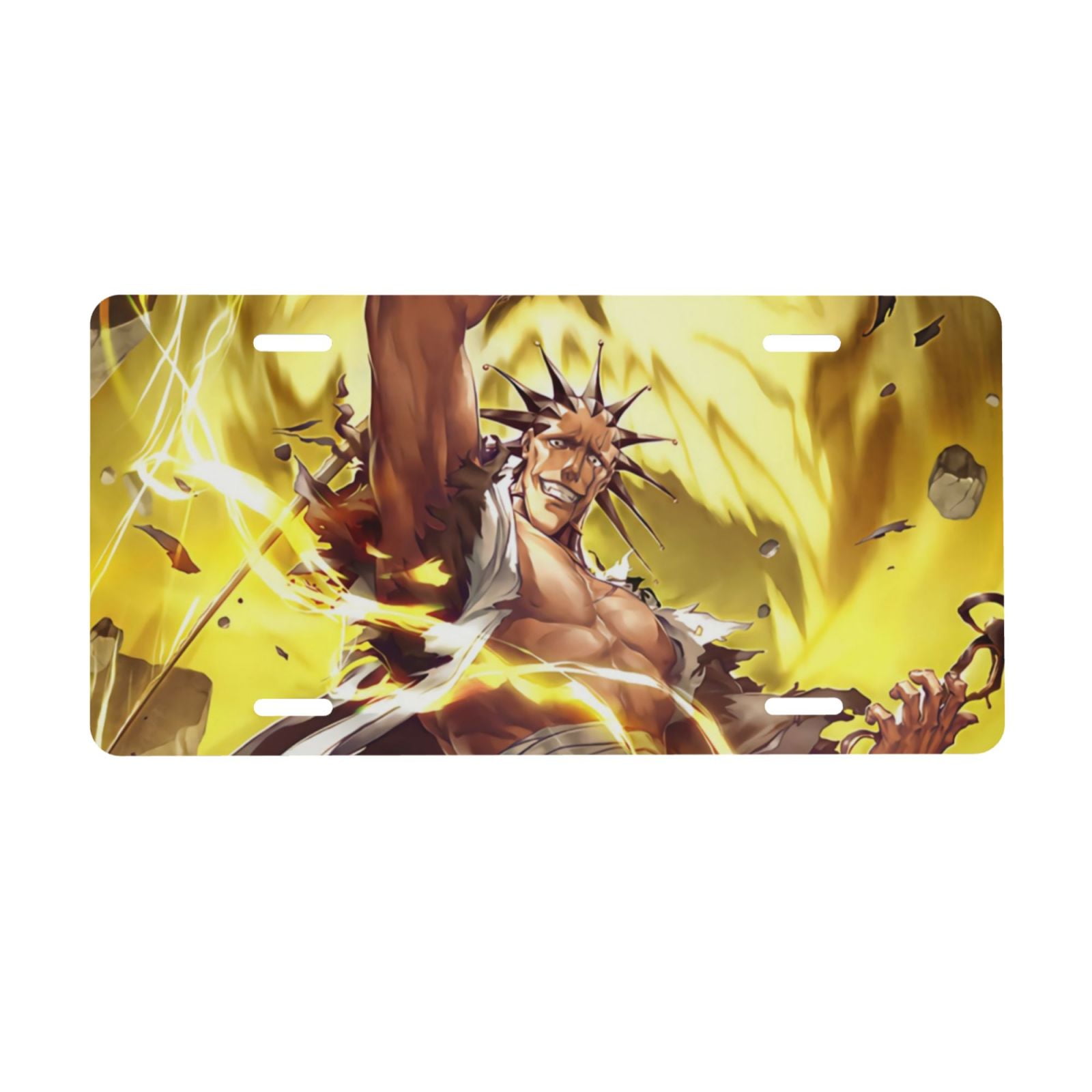 Zaraki Kenpachi Bleach License Plate, Car Front License Plates With 4 ...