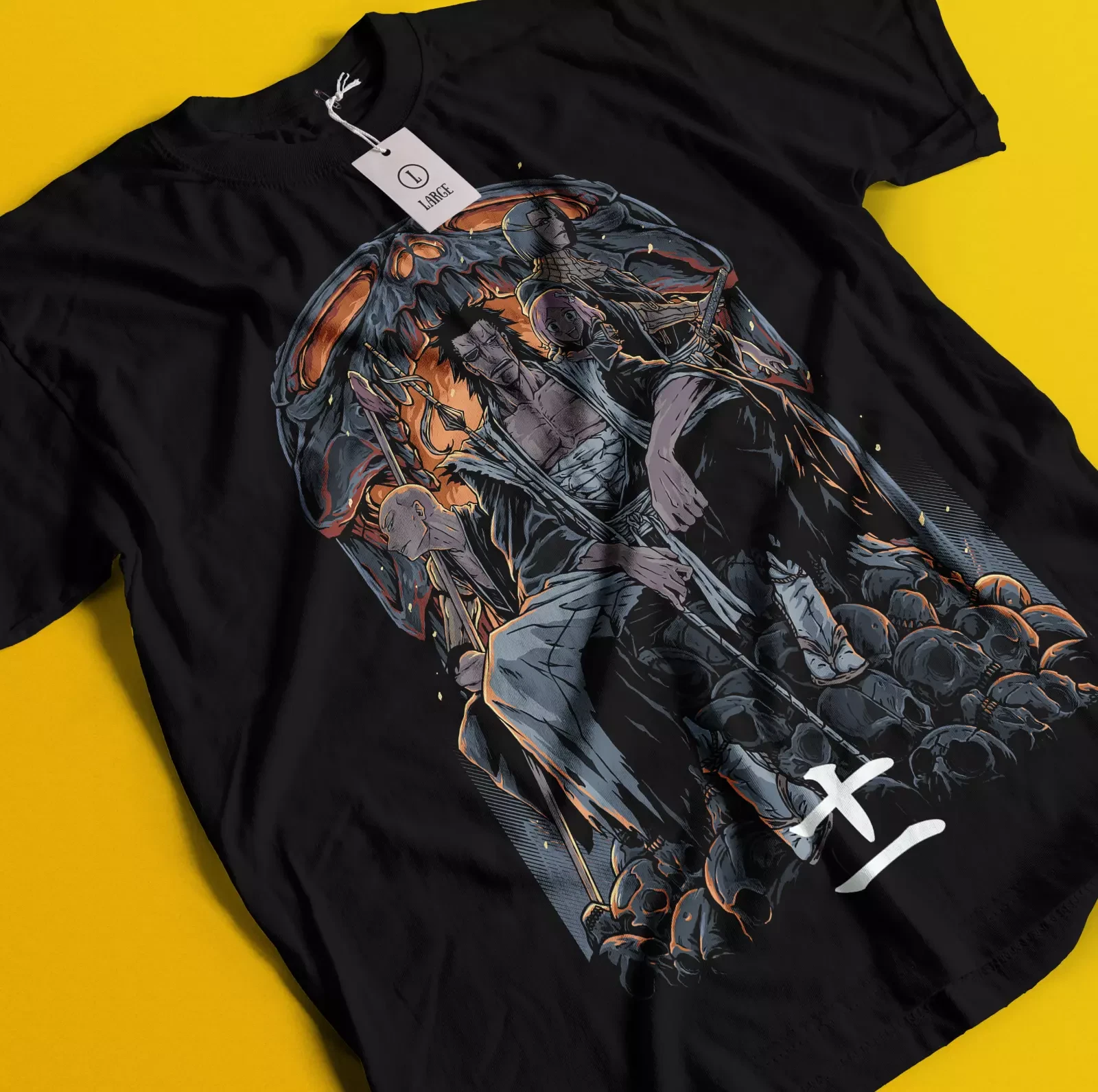 Zaraki Kenpachi Shirt Bleach Anime Tshirt Ichigo Bankai T-Shirt Aizen ...