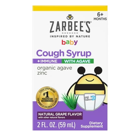 Burt's Bees Kids Cough Syrup and Immune Support with Honey, Children's ...
