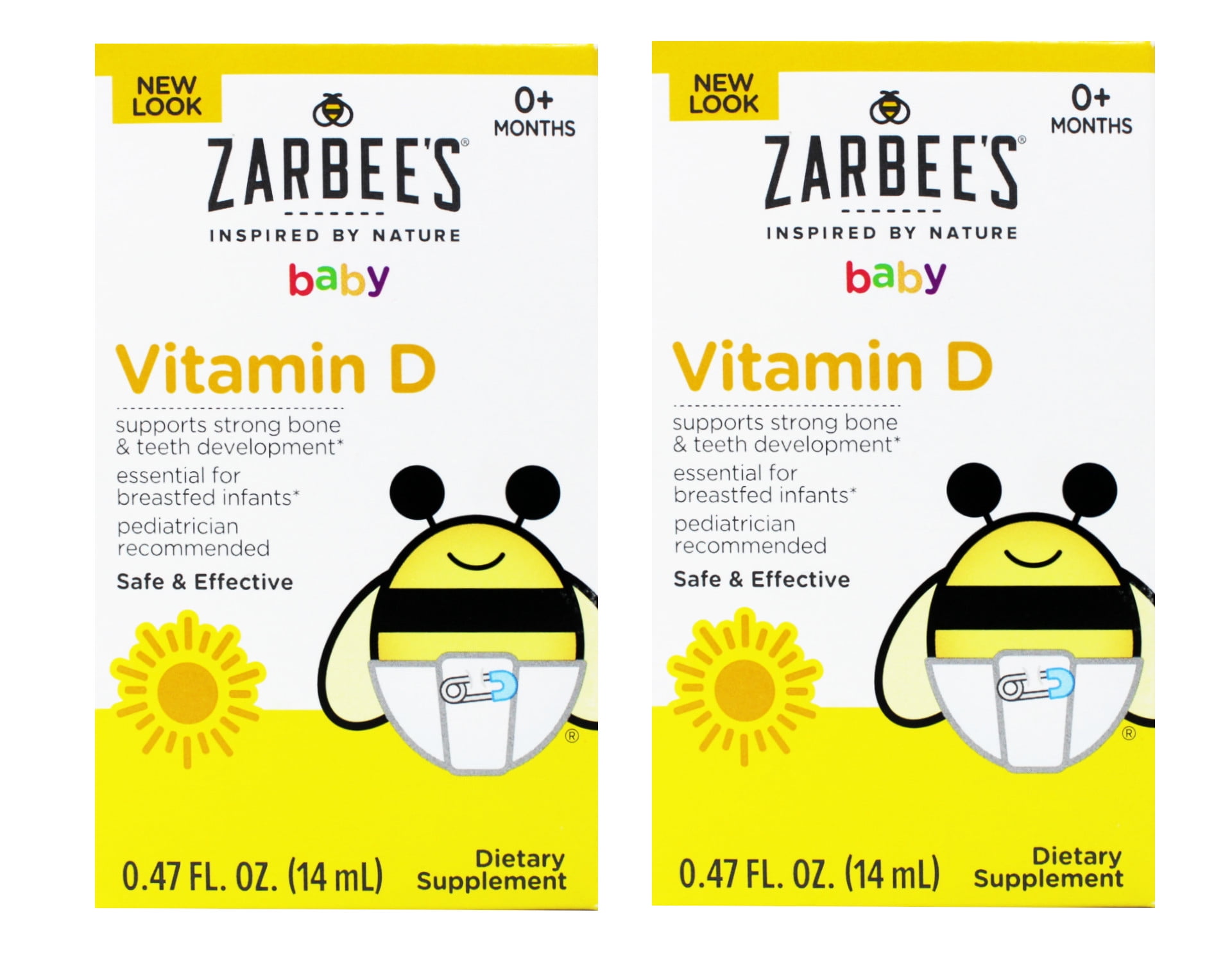 Zarbee's Baby Vitamin D Supplement, Baby Vitamin D Drops for Infants ...