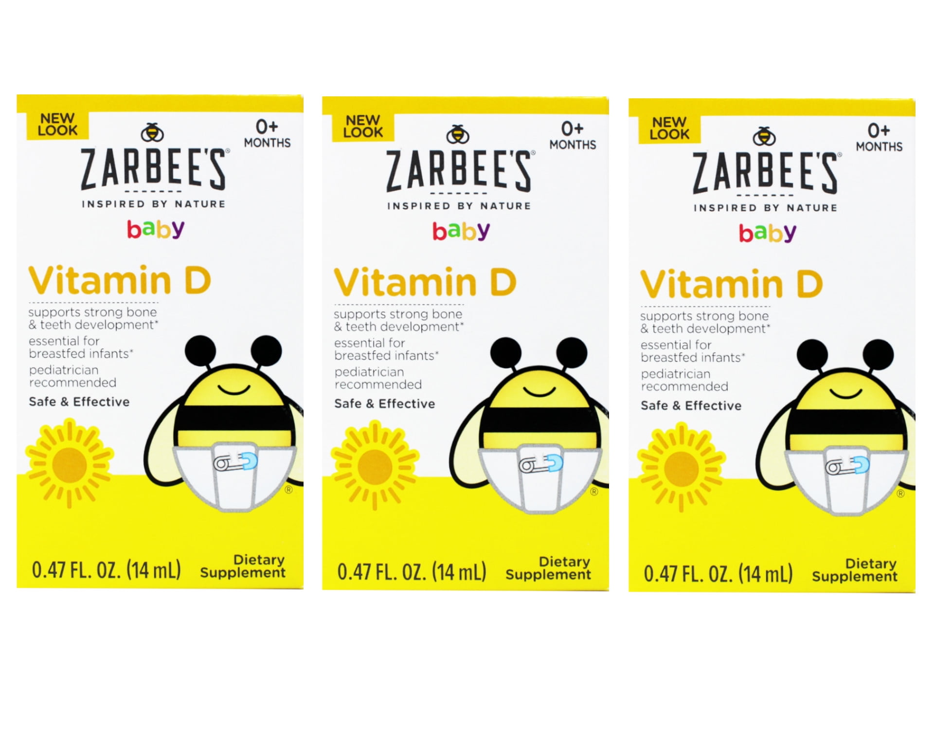Zarbee's Baby Vitamin D Supplement, Baby Vitamin D Drops for Infants ...