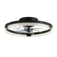 Dextrus Tropical 52-Inch Ceiling Fan with Palm Leaf Blades, LED Lights ...